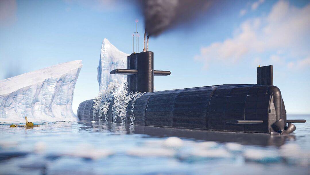 Submarine Rust Custom Monument - Lone Design