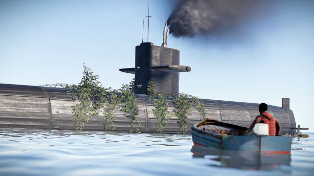 Submarine Rust Custom Monument - Lone Design