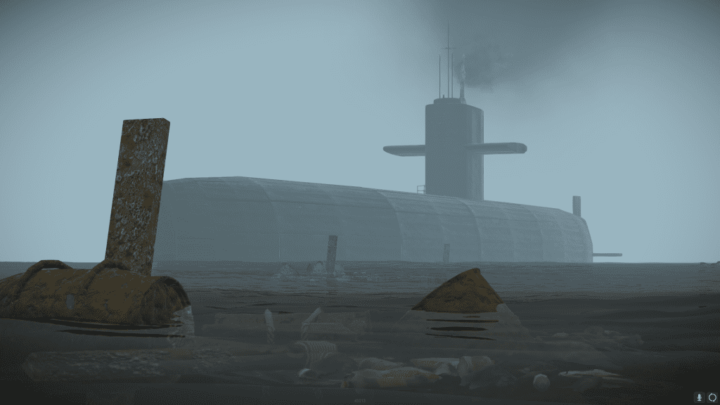 Submarine Rust Custom Monument - Lone Design