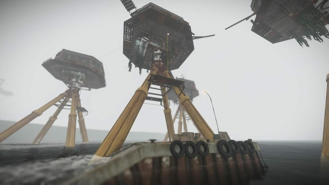Maunsell Sea Forts Custom Rust Monument - Lone Design