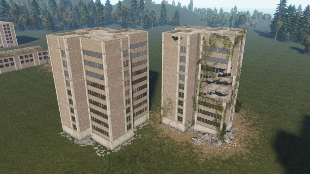 USSR Buildings Pack Rust Prefabs - Lone Design