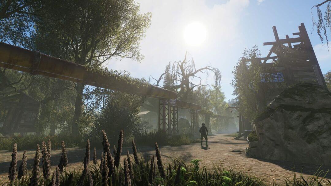 Swamp Village Custom Rust Monument - Lone Design