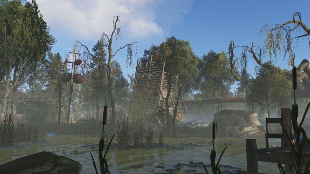 Swamp Village Custom Rust Monument - Lone Design