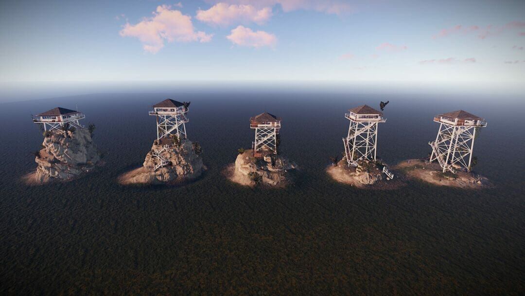 Firewatch Tower Pack Custom Rust Monument - Lone Design