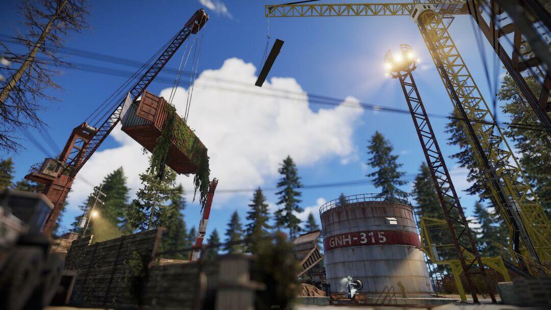 Construction Site Custom Rust Monument - Lone Design