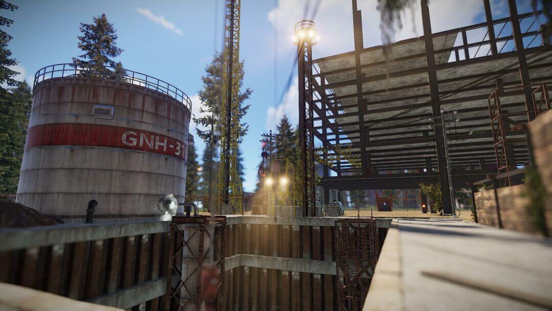 Construction Site Custom Rust Monument - Lone Design