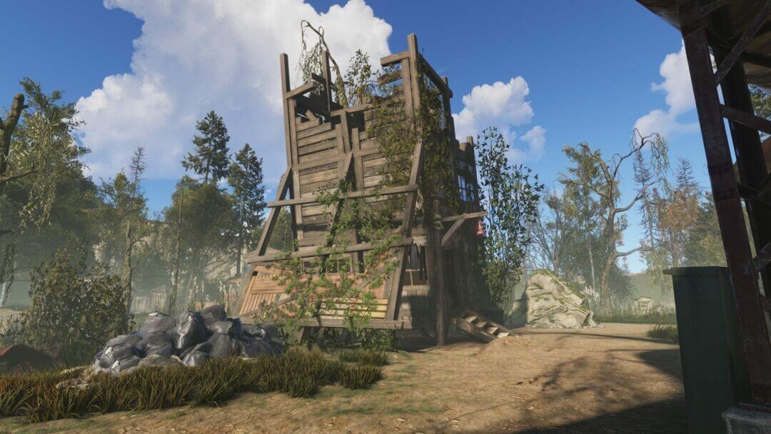 Swamp Village Custom Rust Monument - Lone Design