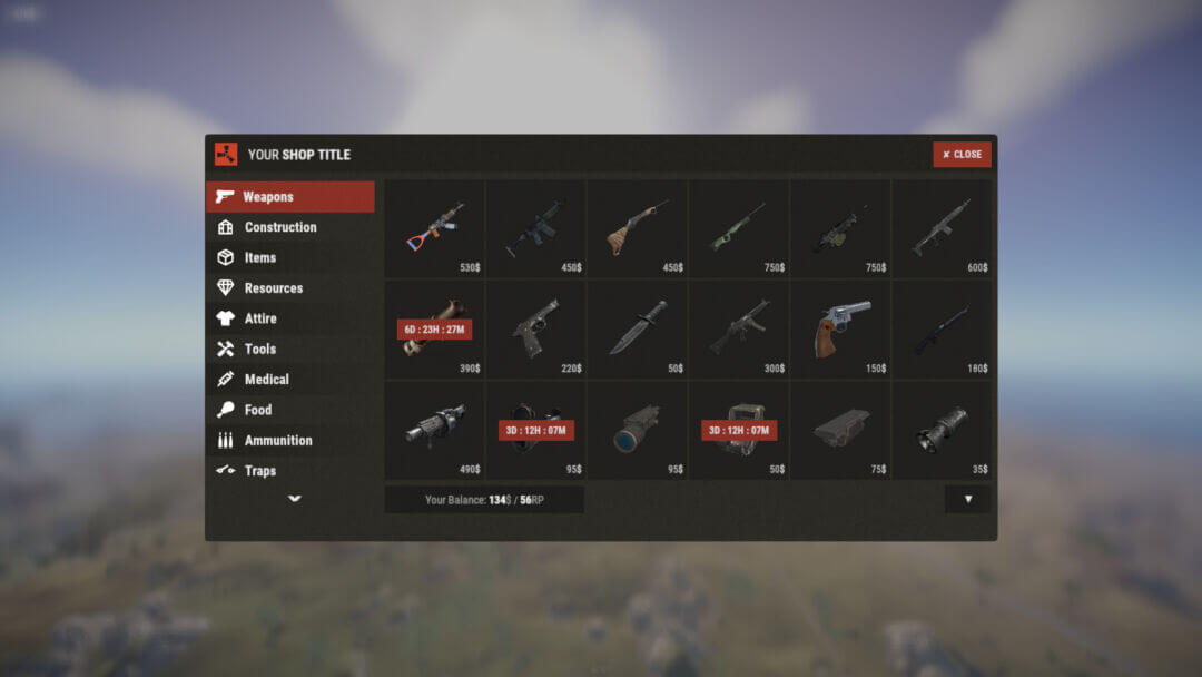 Shop UI - Lone Design