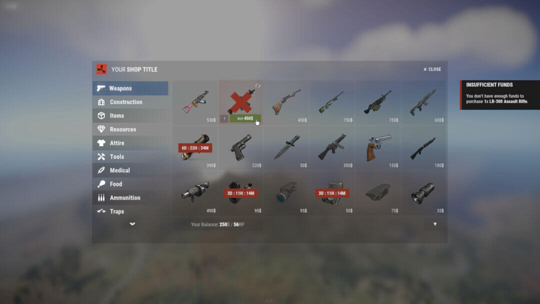 Shop UI - Lone Design