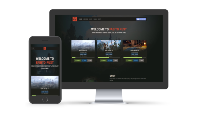Rust Server Website Template - Outpost - Lone Design
