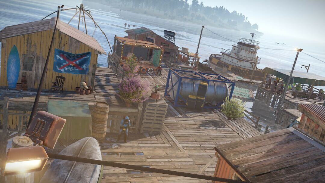 Water Town Rust Custom Monument - Lone Design