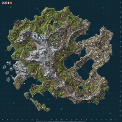 Destroyed World (Jungle Update) Custom Rust Map - Lone Design
