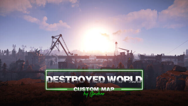 Destroyed World (Jungle Update) Custom Rust Map - Lone Design