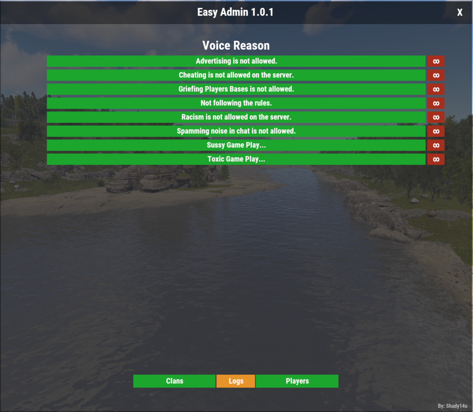 Easy Admin Rust Plugin - Lone Design