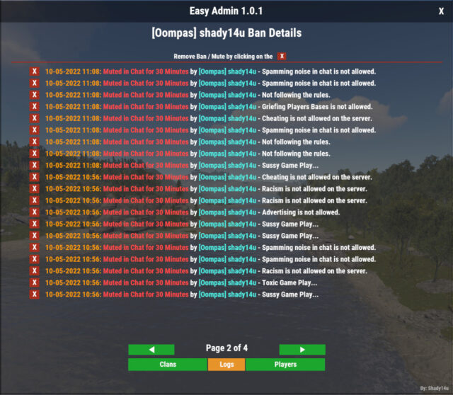 Easy Admin Rust Plugin - Lone Design