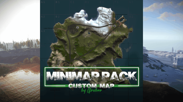 MiniMap Pack (4 Minimaps) Rust - Lone Design