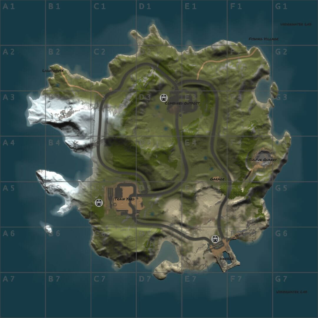 MiniMap Pack (4 Minimaps) Rust - Lone Design