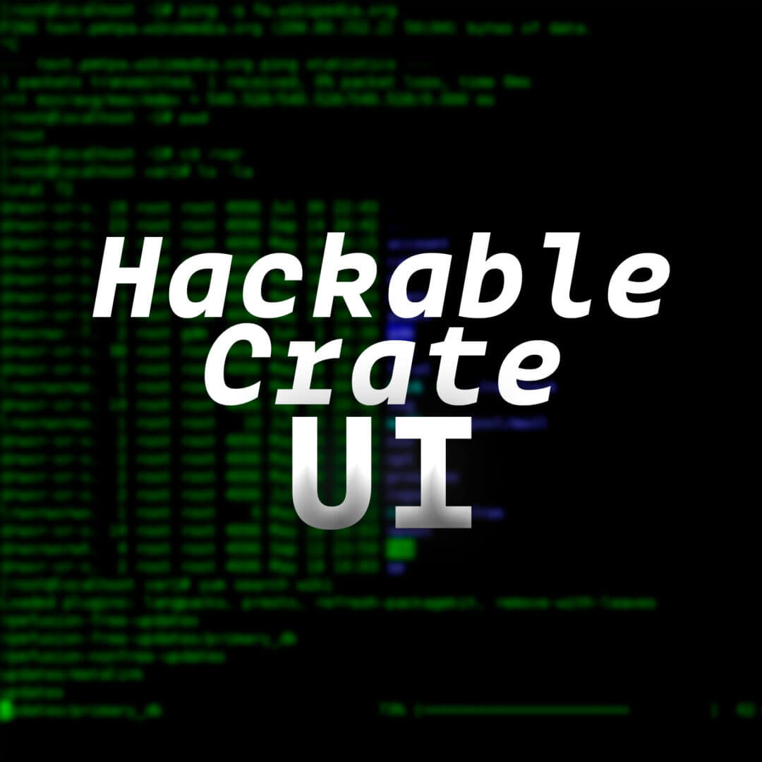 Hackable Crate UI Rust Plugin - Lone Design