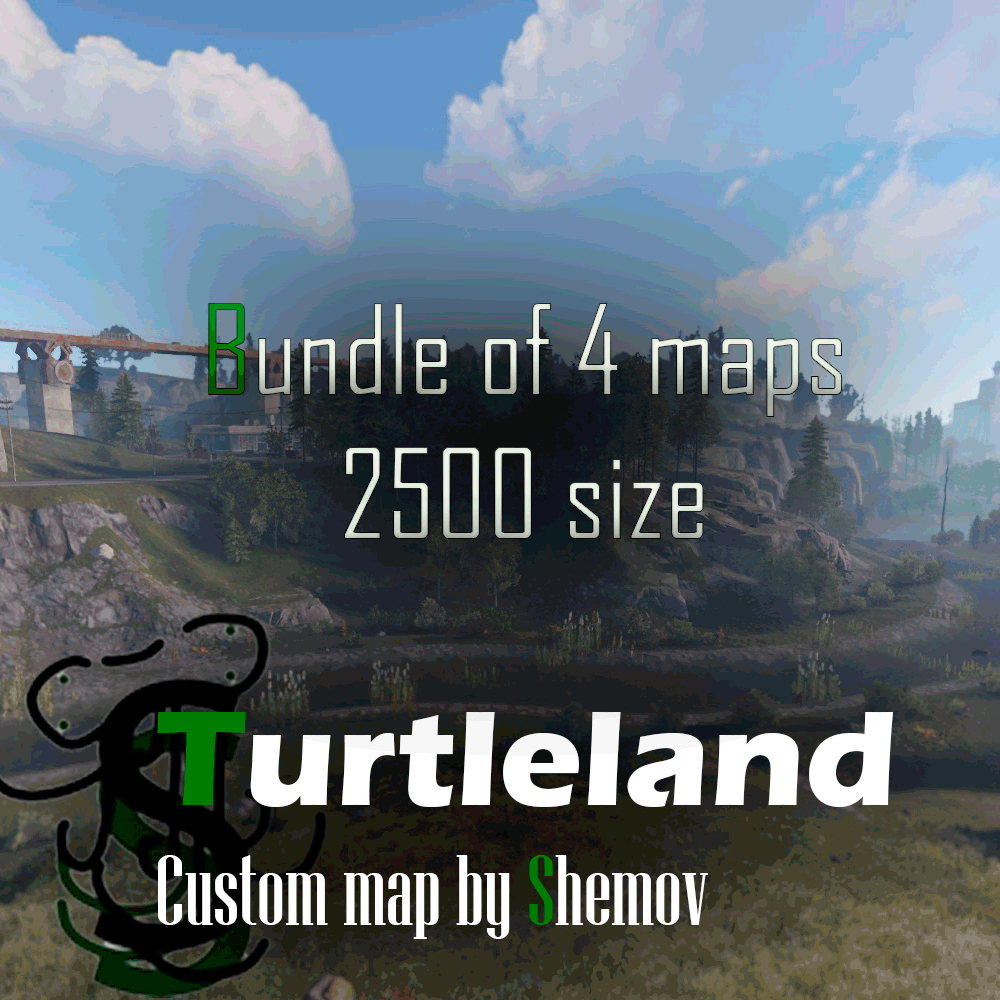 Bundle Of 4 Maps | 2500 SIZE - Rust - Lone Design
