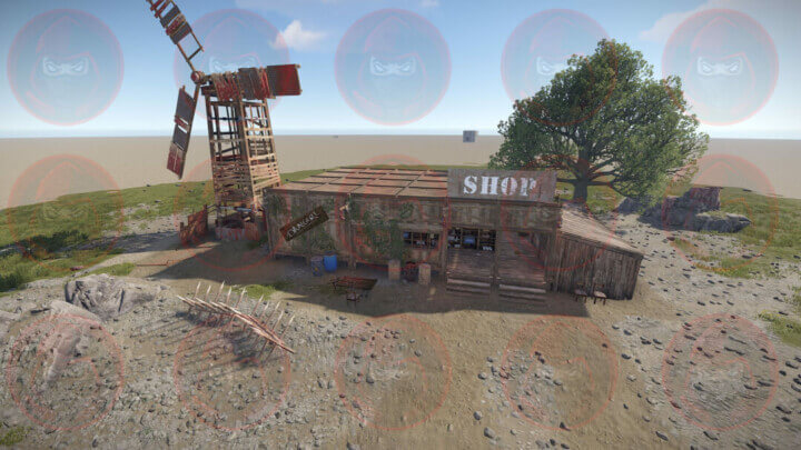 Wooden Supermarket Rust Monument - Lone Design