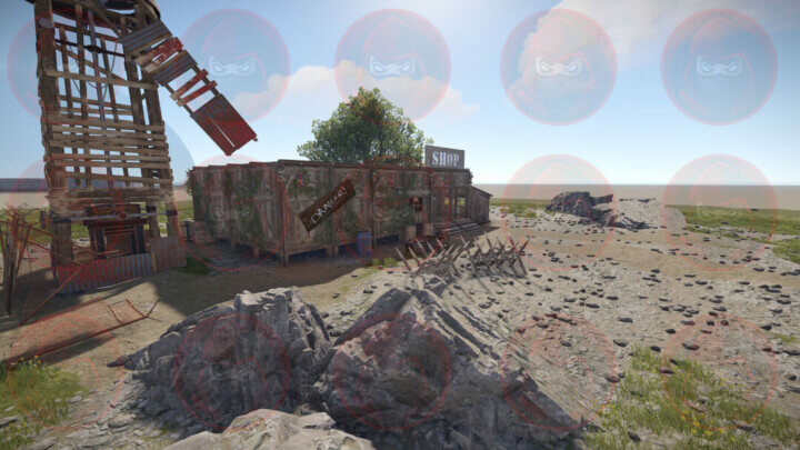 Wooden Supermarket Rust Monument - Lone Design