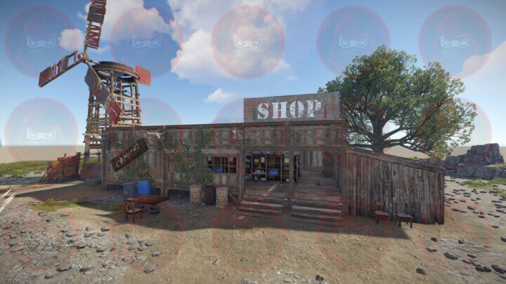 Wooden Supermarket Rust Monument - Lone Design