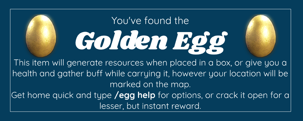 The Golden Egg Rust Plugin - Lone Design