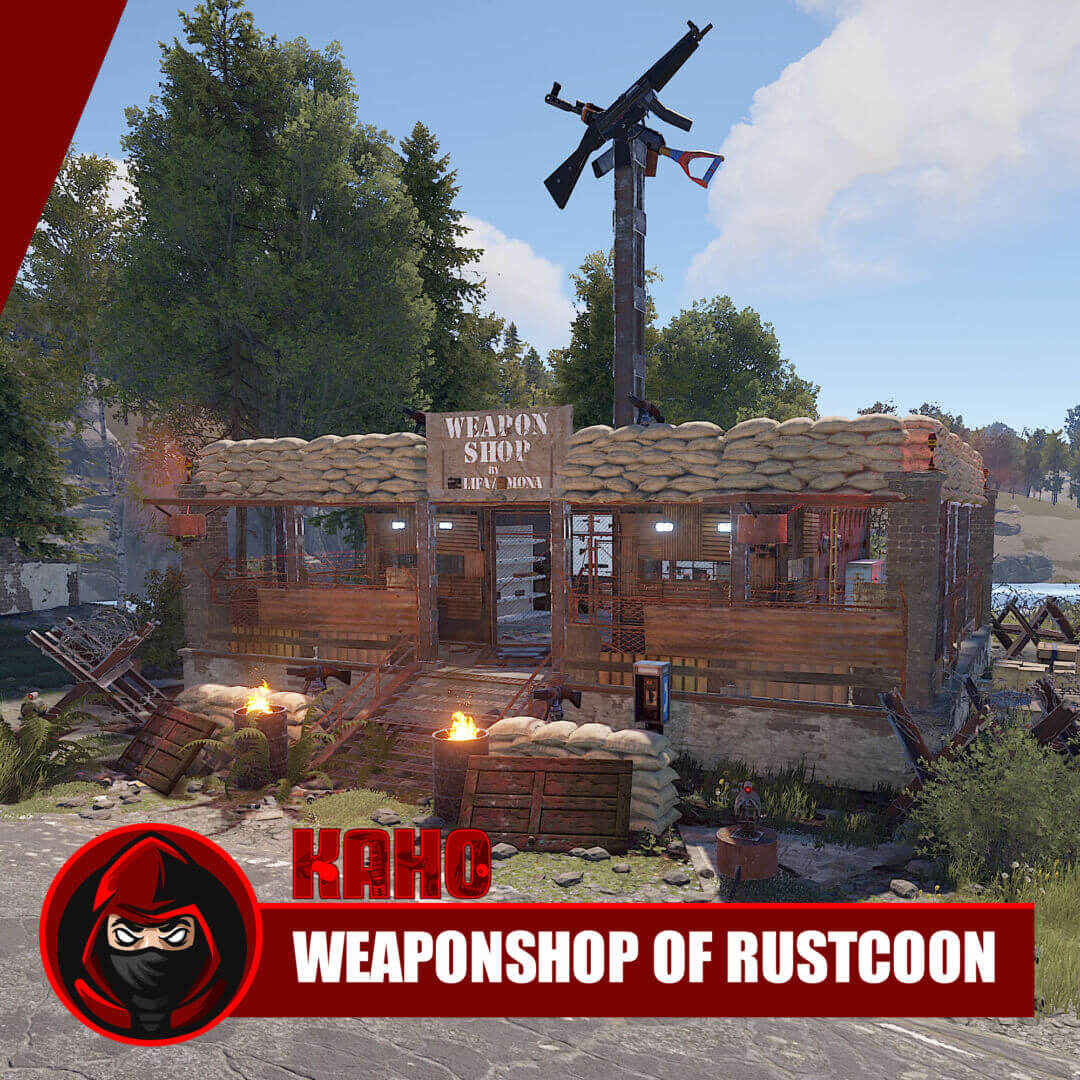 Weapon Shop Of Rustcoon Custom Rust Monument - Lone Design