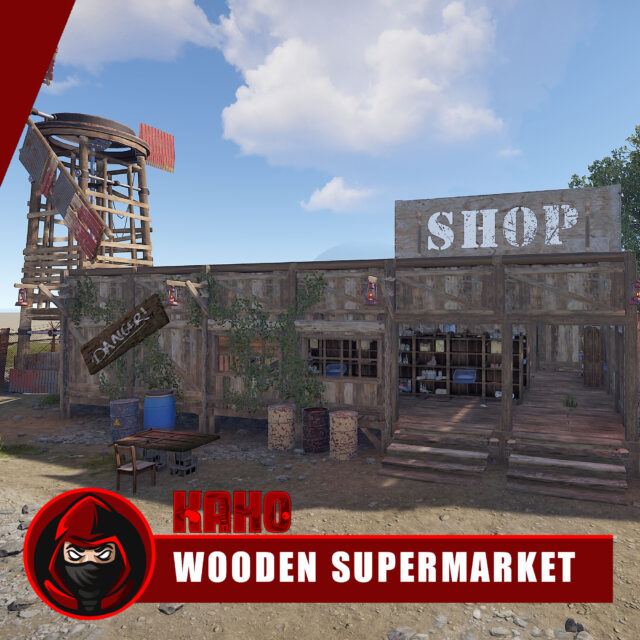 Wooden Supermarket Rust Monument - Lone Design