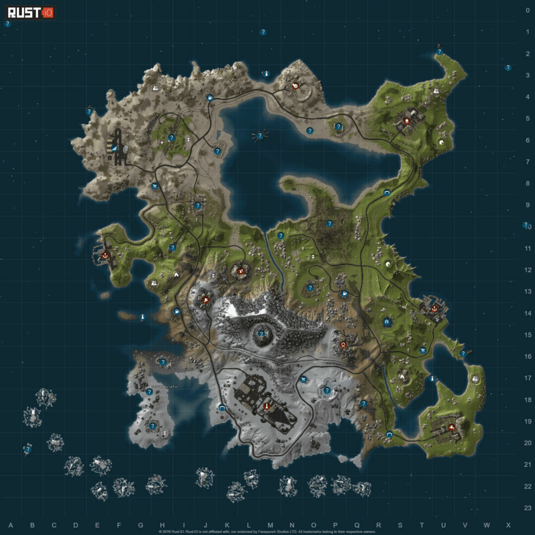Dark Ages (Halloween Map) Custom Rust Map - Lone Design
