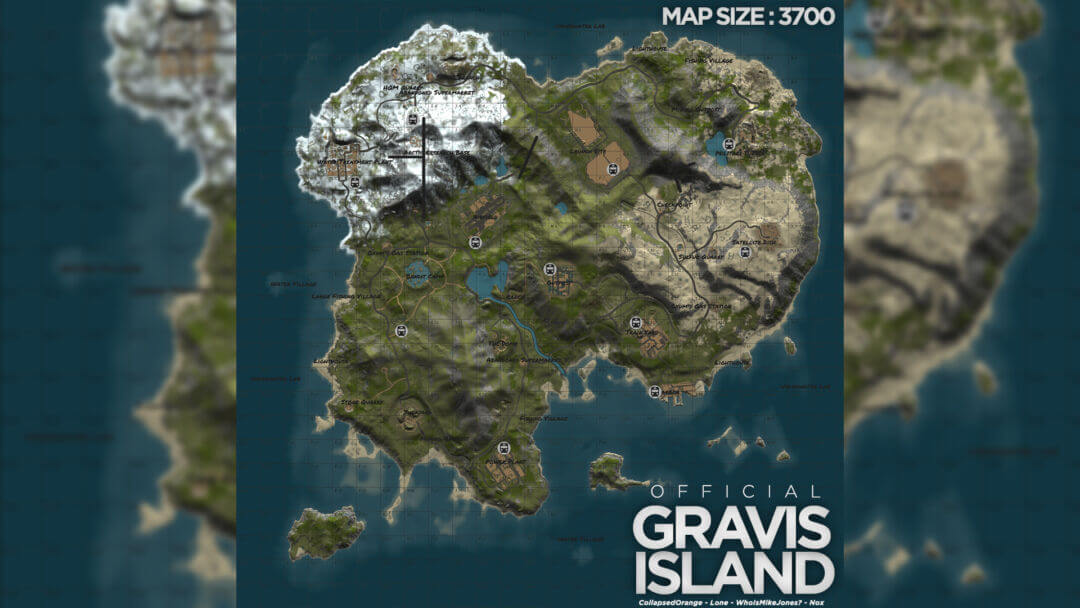 Gravis Island Custom Rust Map - Lone Design