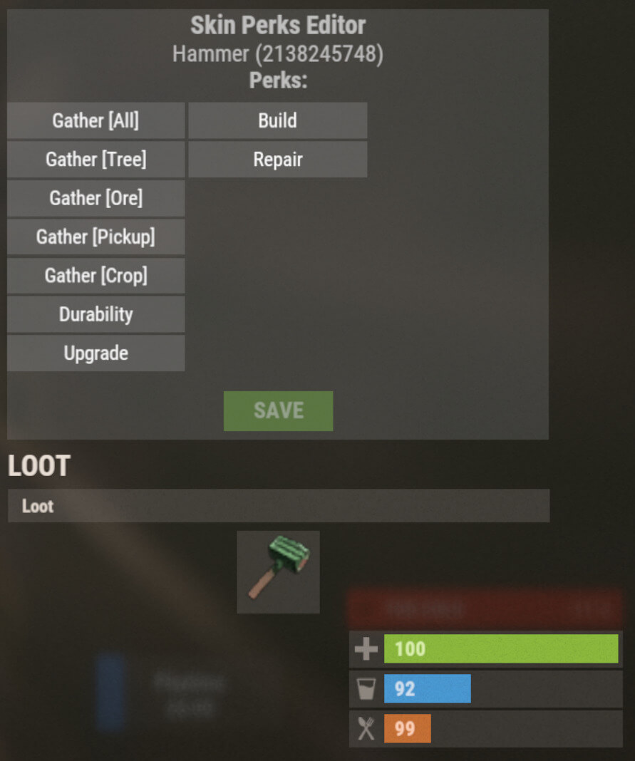 Skin Perks - Lone Design