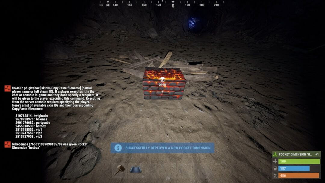 Pocket Dimensions Rust Plugin - Lone Design