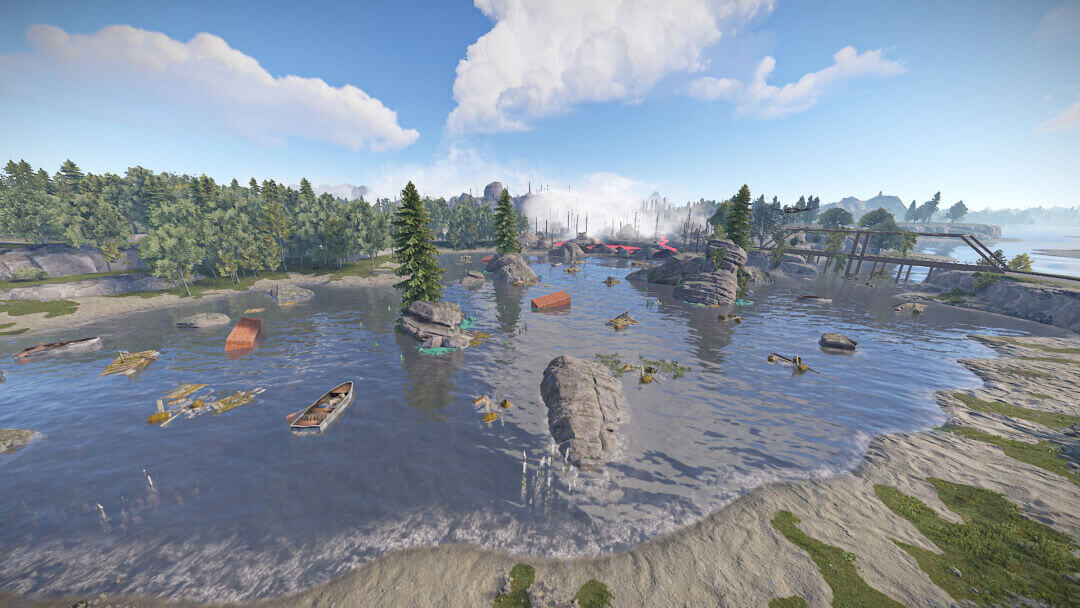 Burnt Island: Volcano Disaster Custom Rust Map - Lone Design