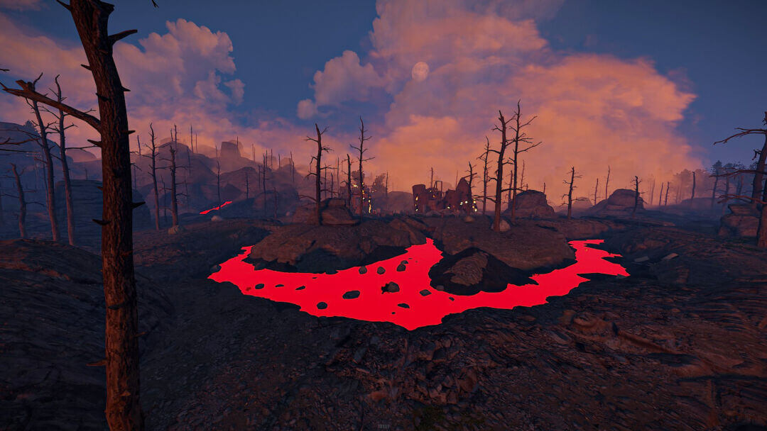 Burnt Island: Volcano Disaster Custom Rust Map - Lone Design