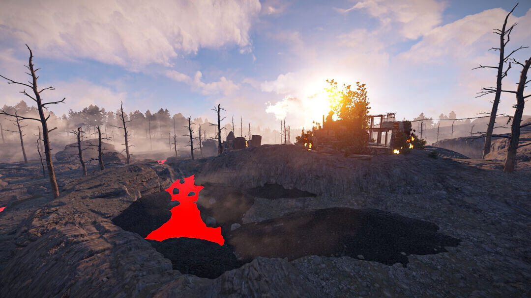 Burnt Island: Volcano Disaster Custom Rust Map - Lone Design