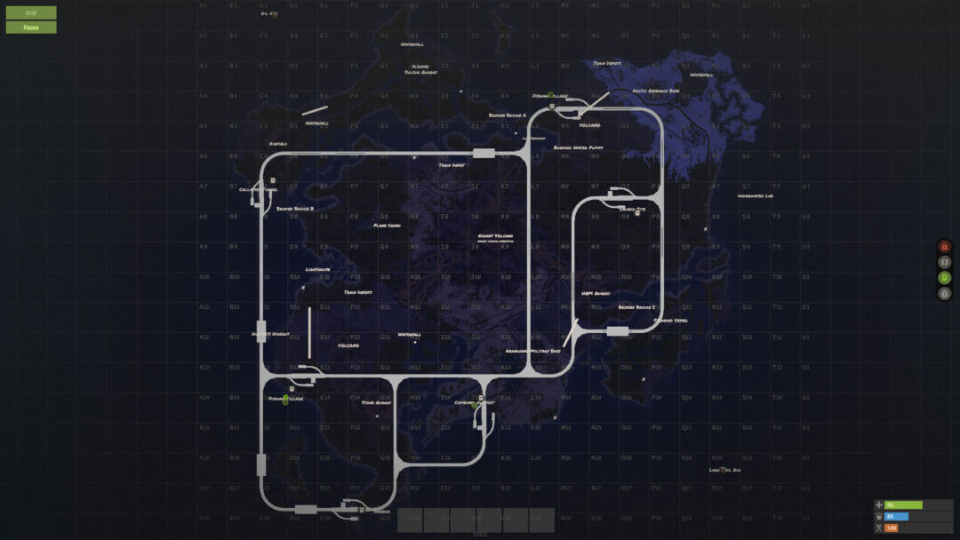 Burnt Island: Volcano Disaster Custom Rust Map - Lone Design