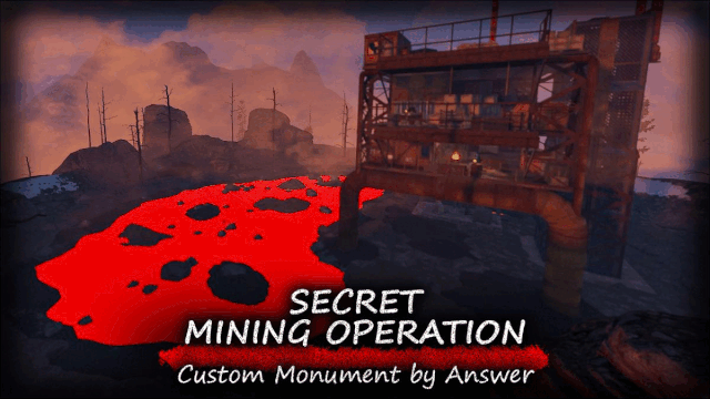 Secret Mining Operation Rust Monument - Lone Design