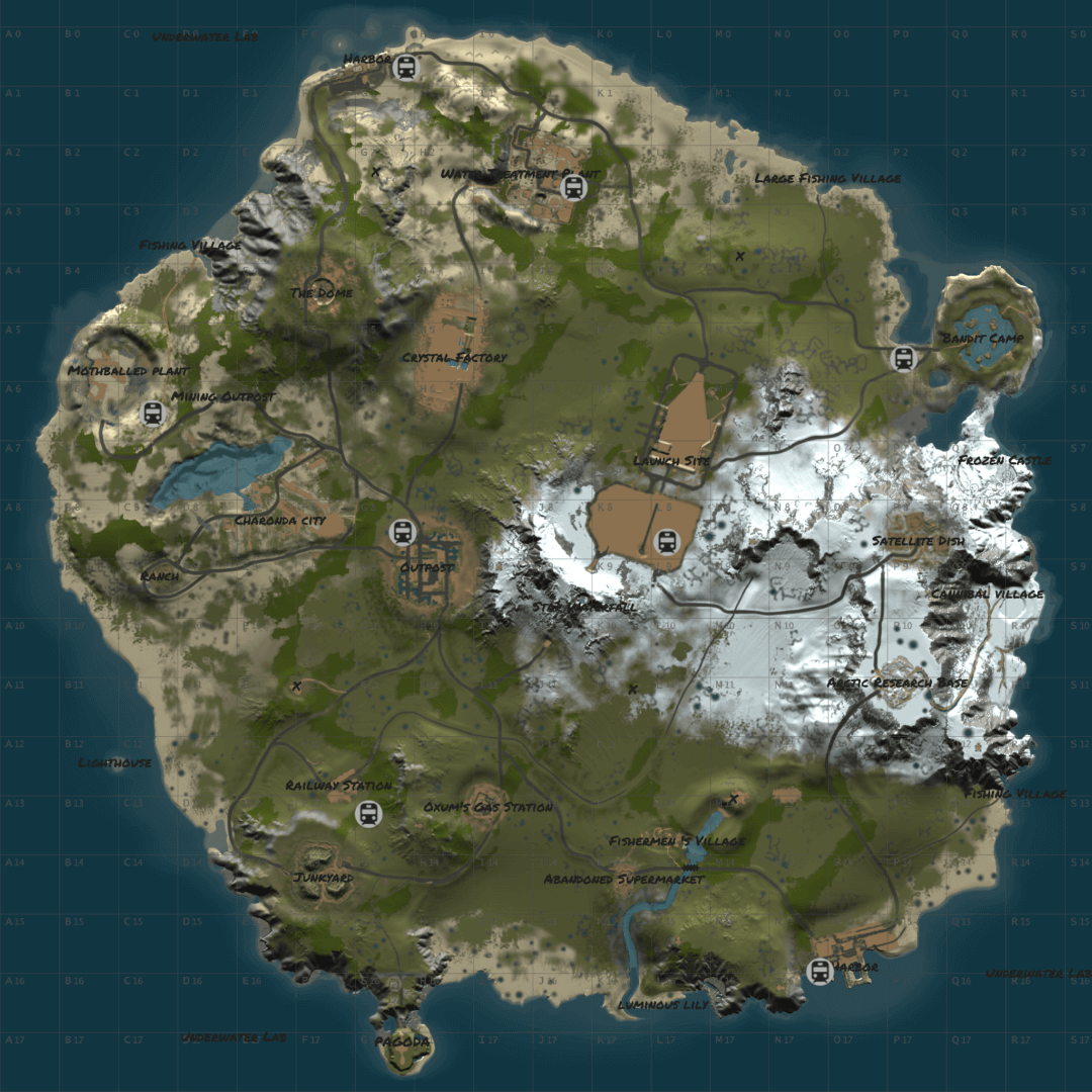 Blue Tears Custom Rust Map - Lone Design