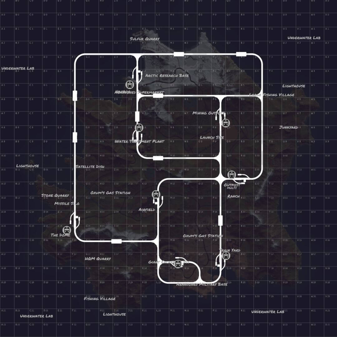 Stockland Custom Rust Map - Lone Design