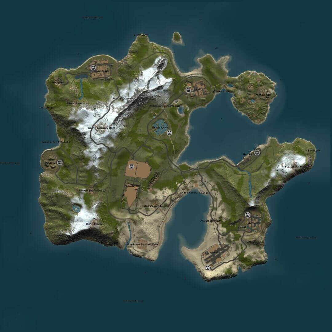 MainLand Custom Rust Map - Lone Design