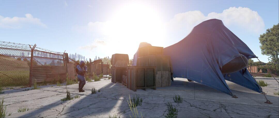 Mini Military Tunnels Rust Monument - Lone Design