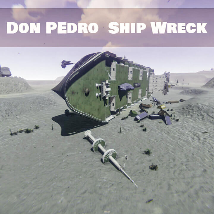 Don Pedro Cargo Shipwreck Rust Prefab - Lone Design