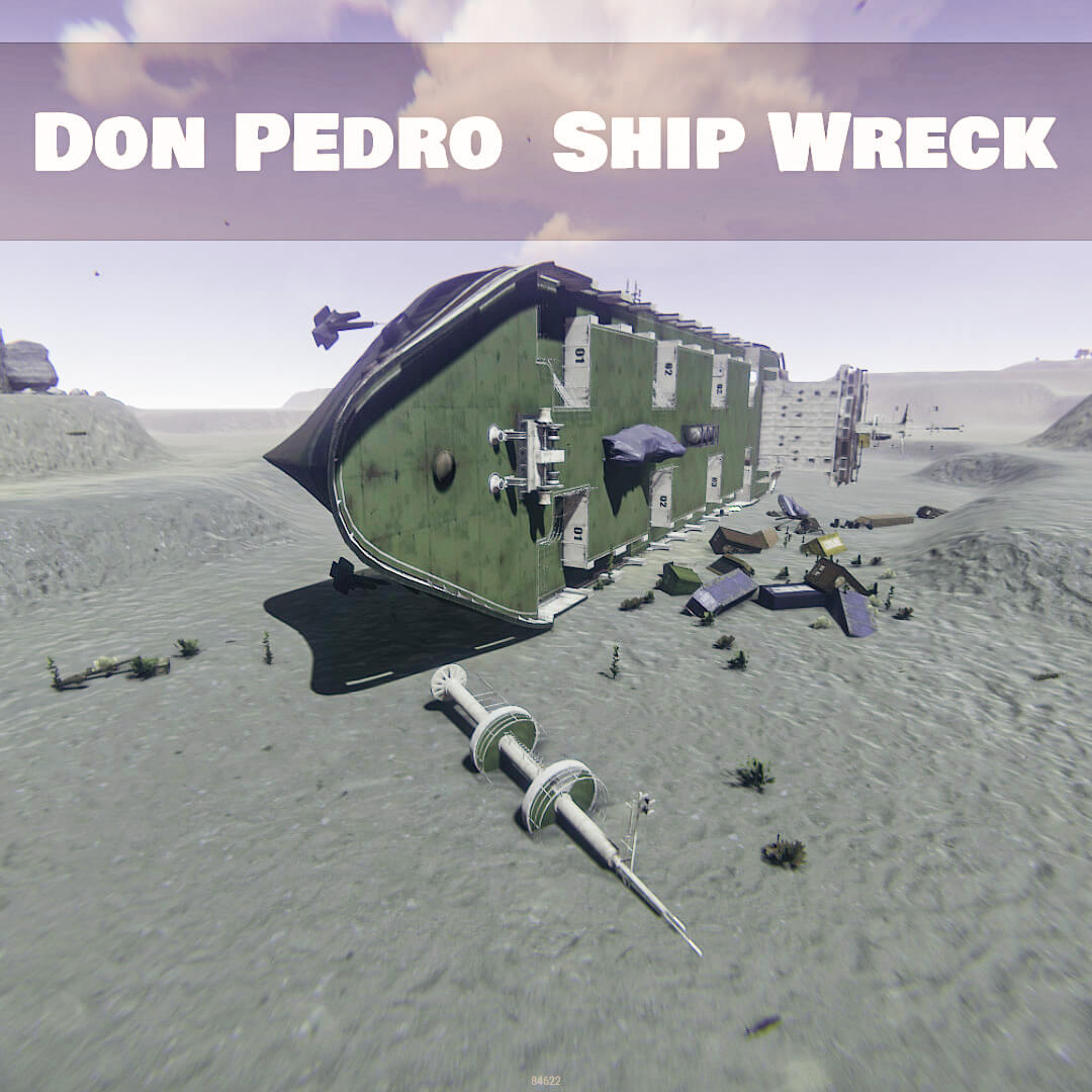 Don Pedro Cargo Shipwreck Rust Prefab - Lone Design