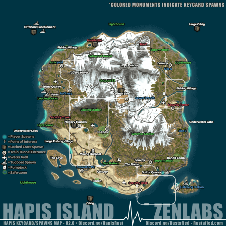 Hapis Island Custom Rust Map - Lone Design