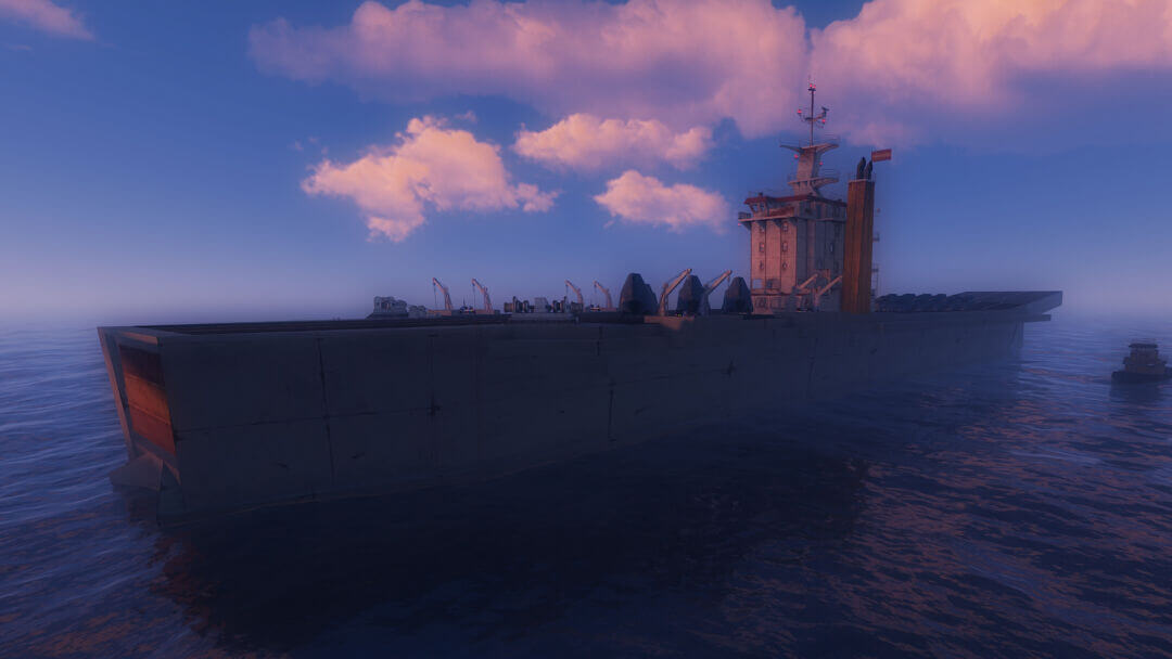 Aircraft Carrier Custom Rust Monument - Lone Design
