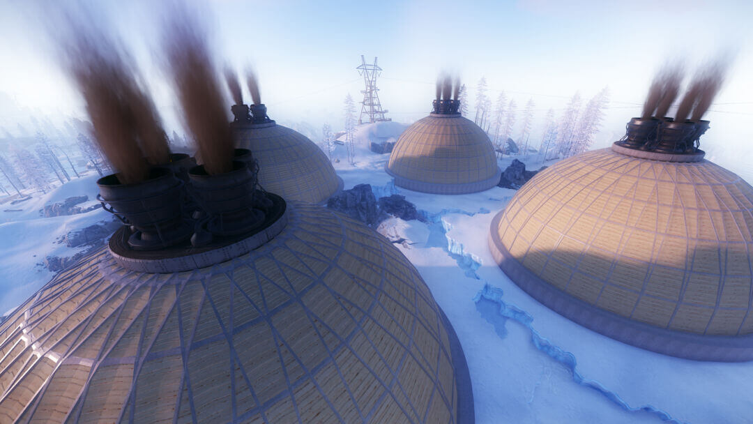 Build Zone Dome Rust Prefab - Lone Design