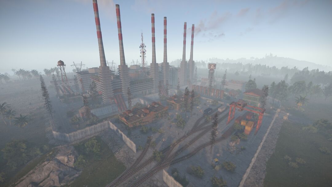 Nuclear Power Plant Custom Rust Monument - Lone Design