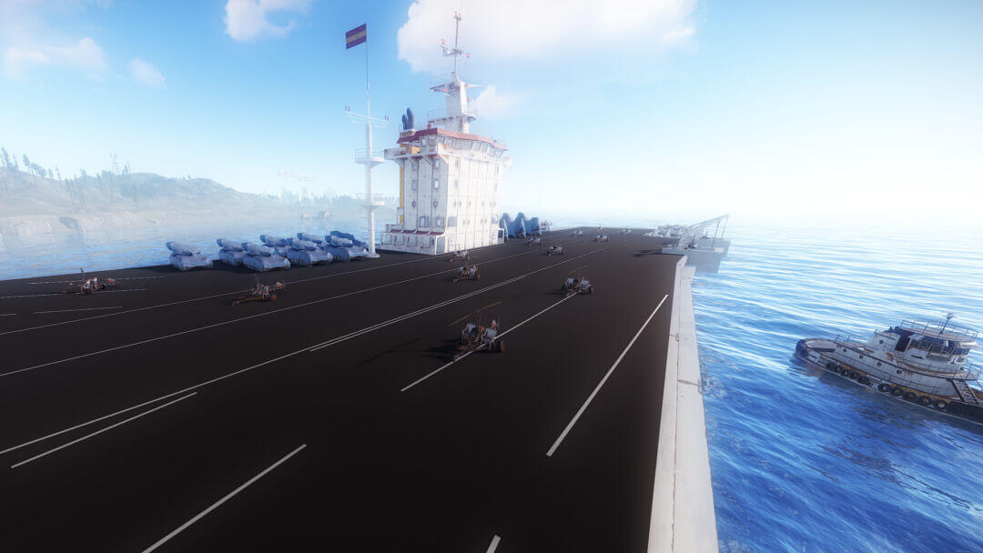 Aircraft Carrier Custom Rust Monument - Lone Design