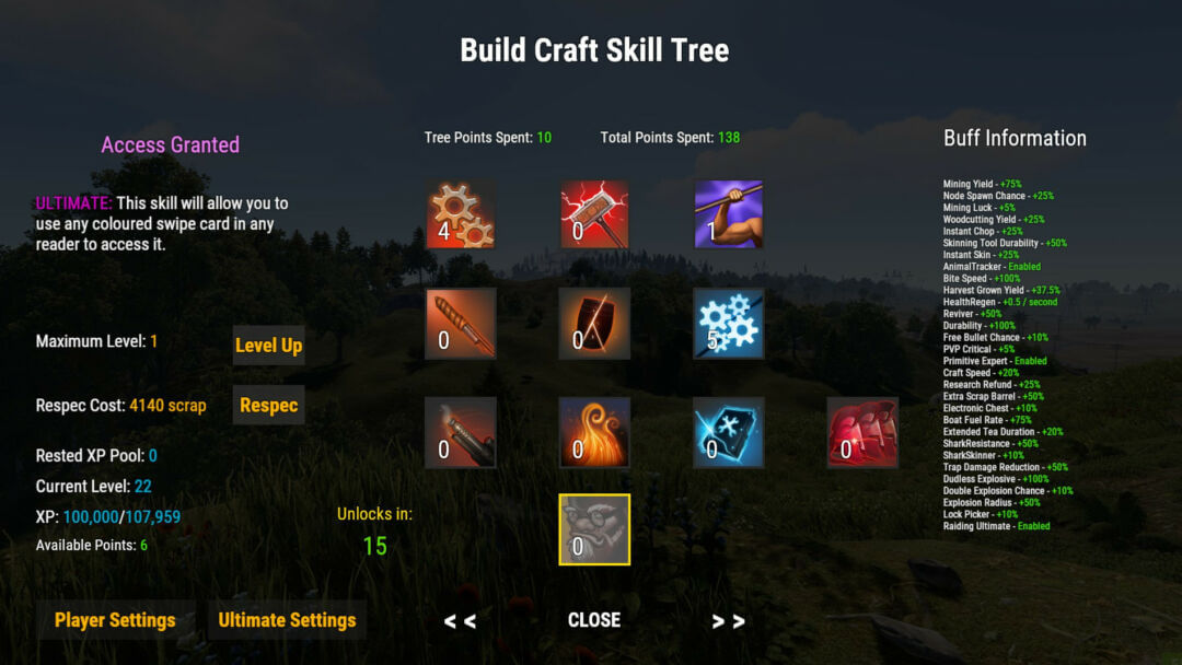 Skill Tree - Lone Design